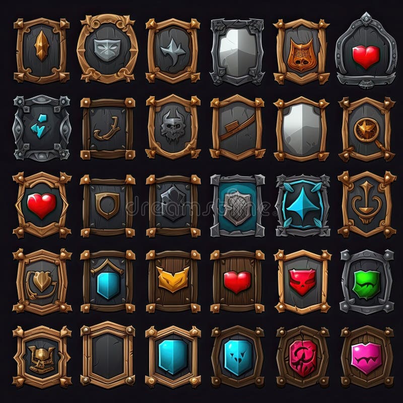 Sign Frame Medieval Ai Generated Stock Image - Image of stone, vintage ...