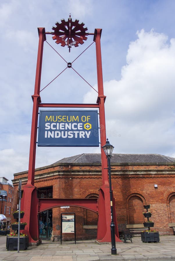 The Sign in Front of Museum of Science Industry in Manchester Editorial ...