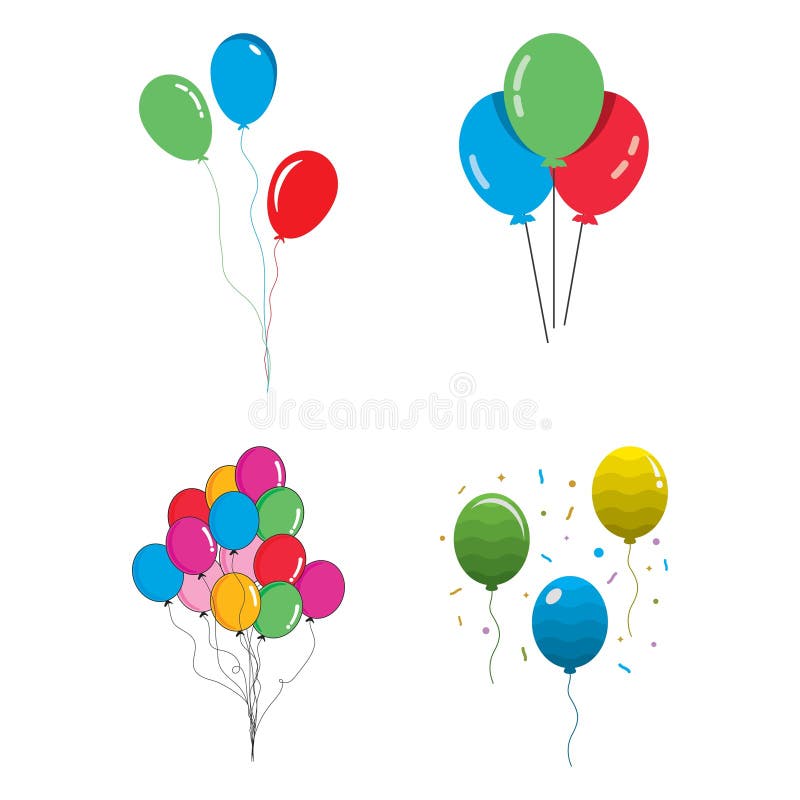 Sign of Full Color Balloon Logo Vector Icon Illustration Stock Vector ...
