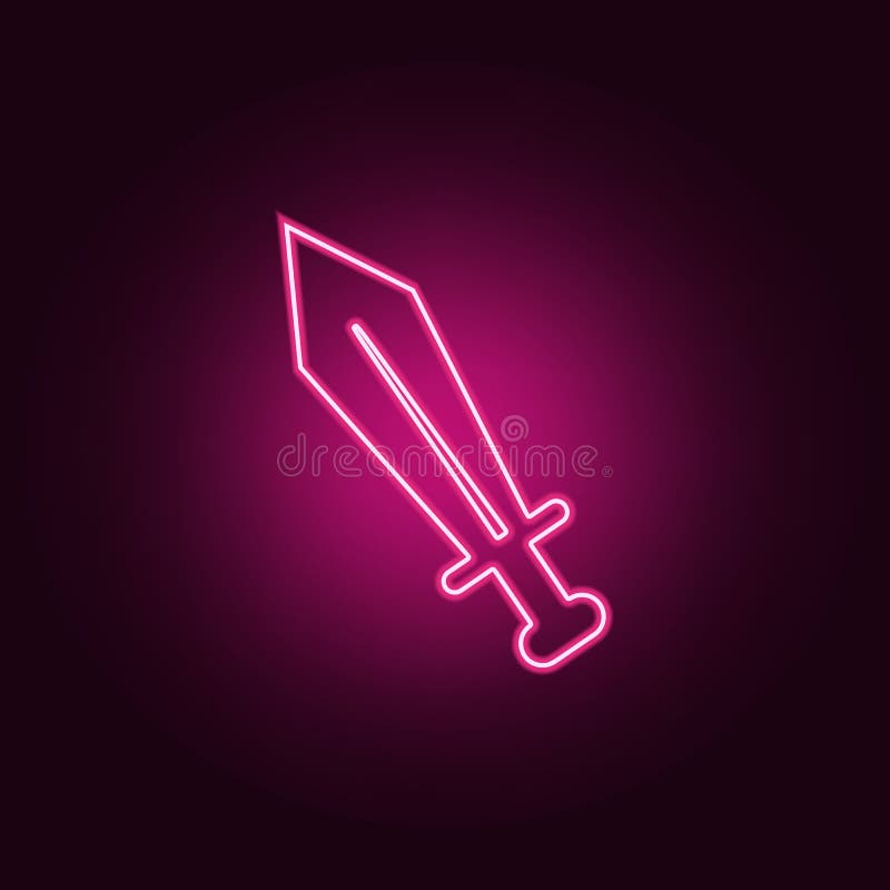 Sign in the Game Force Icon. Elements of Game in Neon Style Icons Stock ...