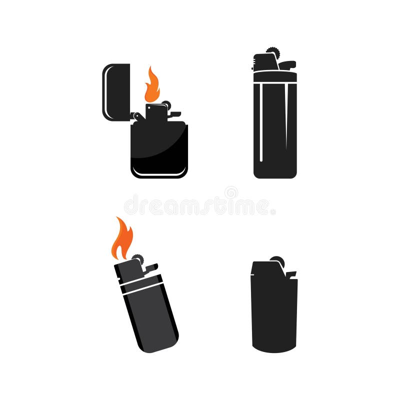 Sign of Gas Lighter Gas Matches Logo Vector Logo Icon Illustration ...
