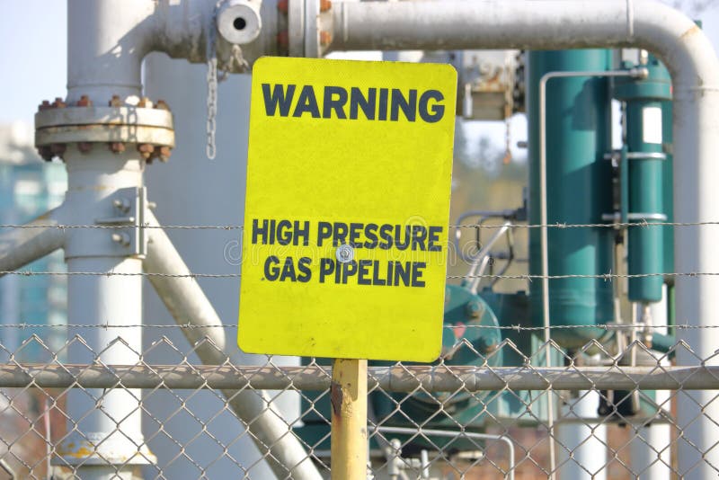 Sign and Gas Pipes stock image. Image of delivering, sign - 90805821