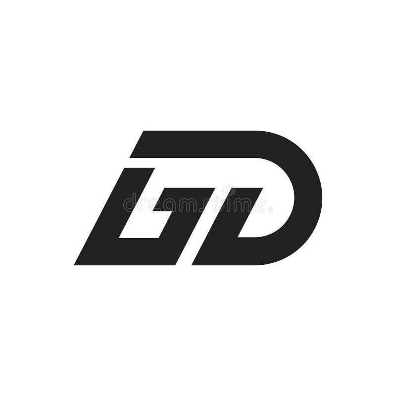 Sign of Gd Letter Logo Vector Icon Simple Illustration Stock Vector ...