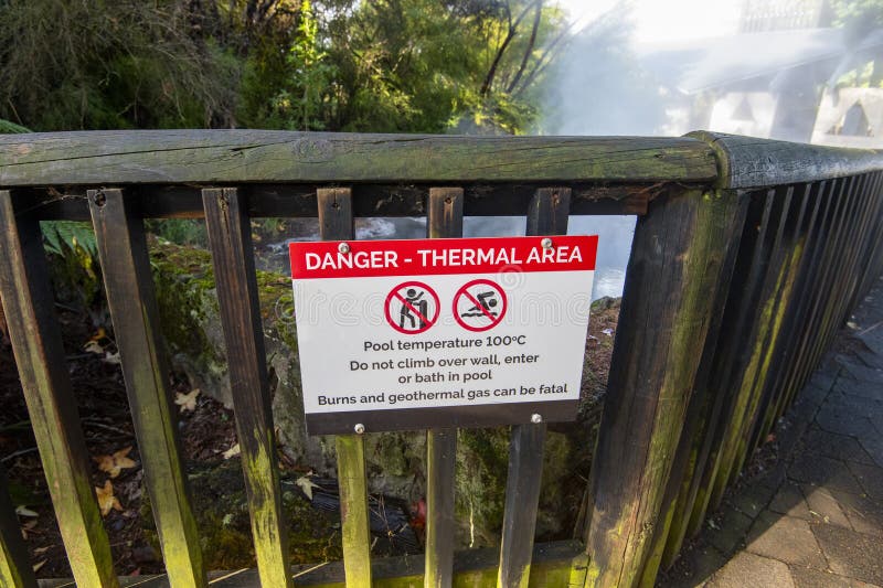 Sign in Geothermal Area stock photo. Image of eruption - 321273840