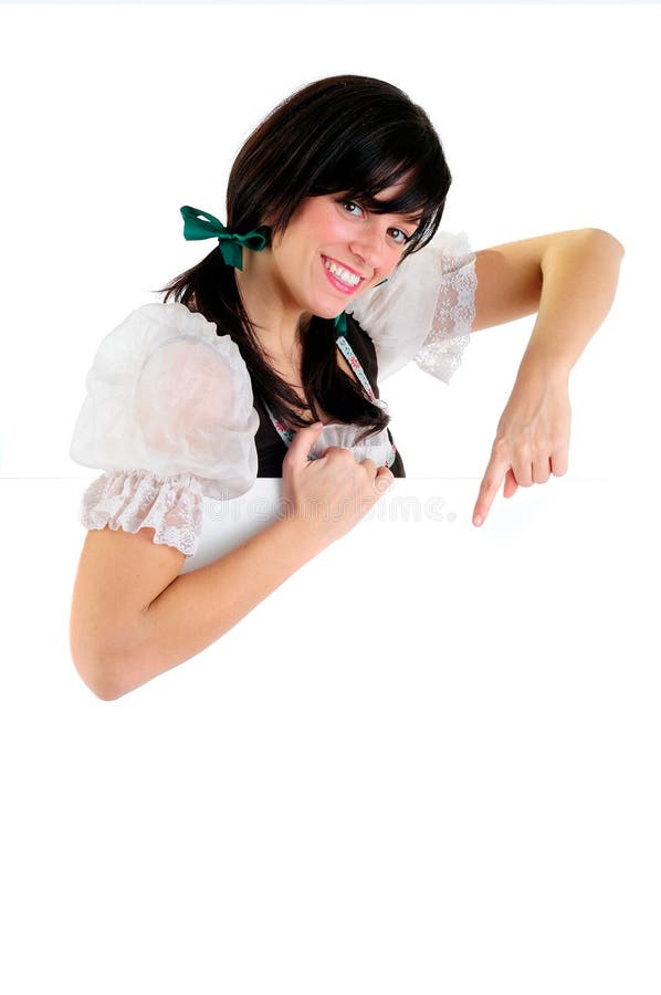 Sign Girl stock photo. Image of happy, copy, copyspace - 10960496