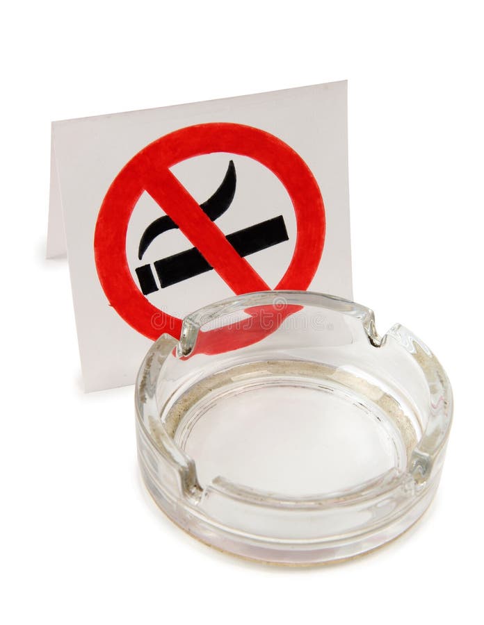 Sign of glass ashtray stock photo. Image of ashtray, glass - 38046708