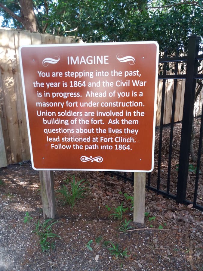 Sign going into fort stock photo. Image of state, fort - 157010882