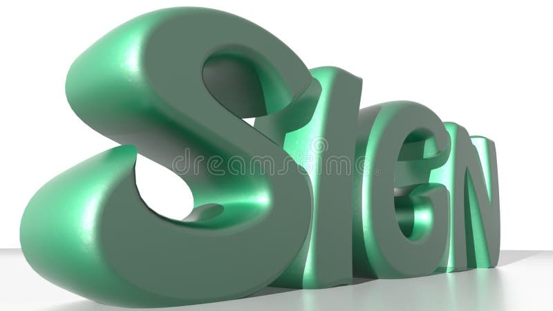 SIGN green stock illustration. Illustration of link, business - 37030749
