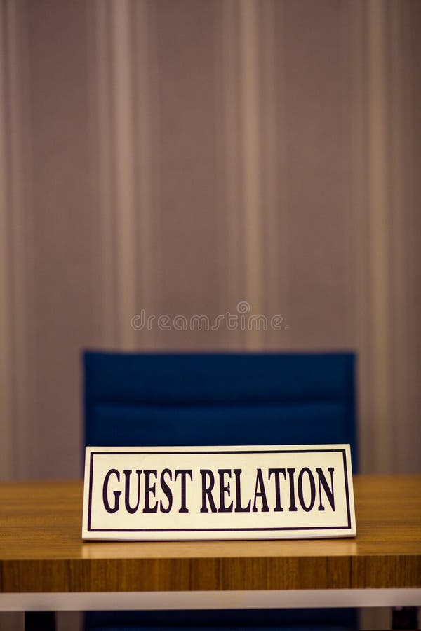 Guest relation stock photo. Image of inscription, reflection - 7575958