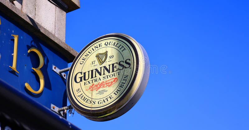 Sign of Guinness is an Irish Dry Stout Editorial Stock Photo - Image of ...
