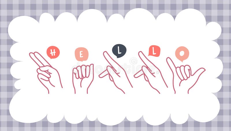 Deaf Sign Language HELLO for World Hello Day on November 21, Promoting ...