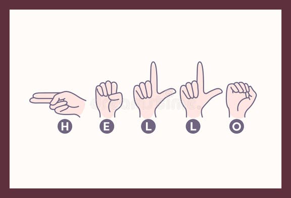 Deaf Sign Language HELLO for World Hello Day on November 21, Promoting ...