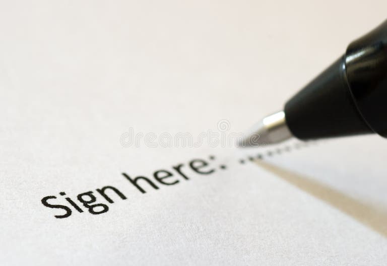 Sign here stock image. Image of white, business, signature - 16413677