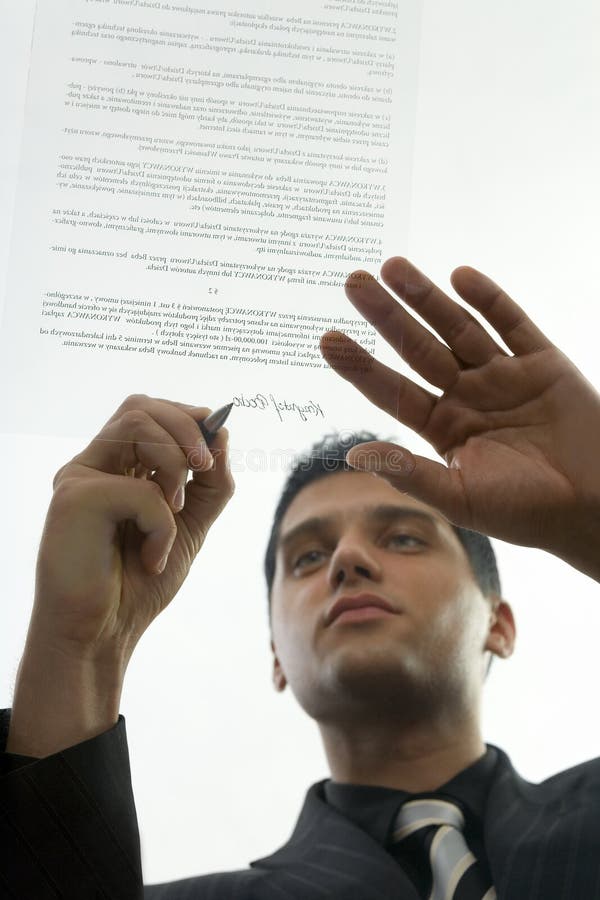 Sign here stock photo. Image of caucasian, smile, formal - 4229496