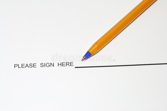 Sign here stock photo. Image of agreement, contract, deal - 7261240
