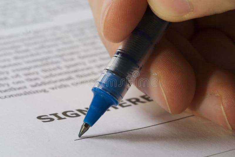 Sign here hand stock image. Image of white, ballpoint - 2266361