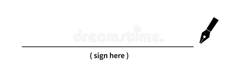 Sign Here Pen Stock Illustrations – 181 Sign Here Pen Stock ...