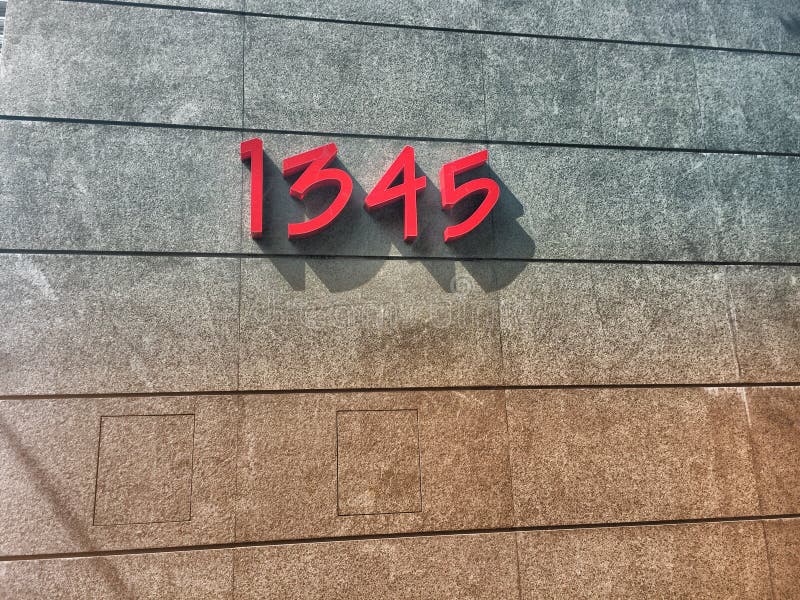 1345 sign stock photo. Image of sign, house, number, 1345 - 62797412