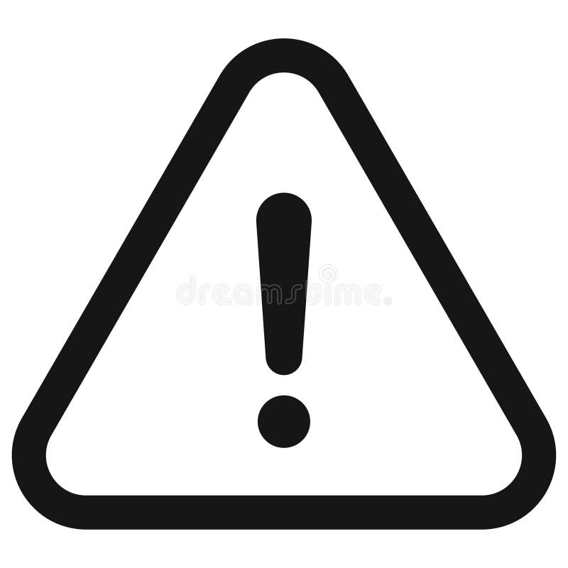 Warning Sign with Exclamation Mark on White Background. Hazard Warning ...
