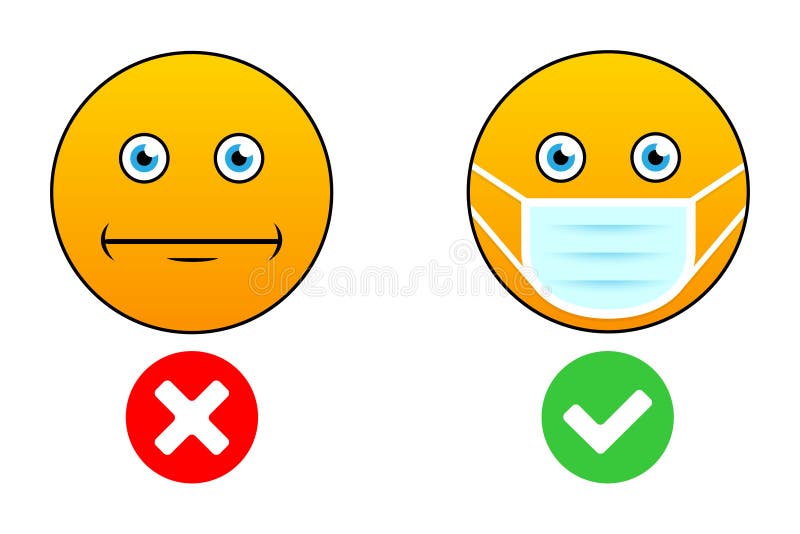 Do Not Enter without a Face Mask Stock Vector - Illustration of caution ...