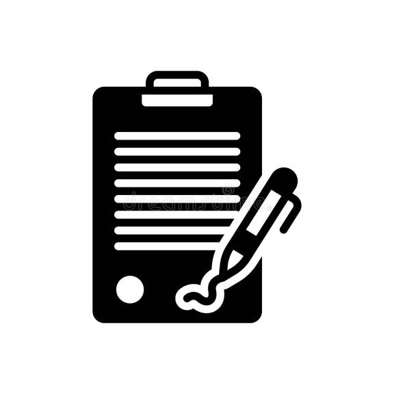 Black Solid Icon for Sign, Indication and Paper Stock Vector ...