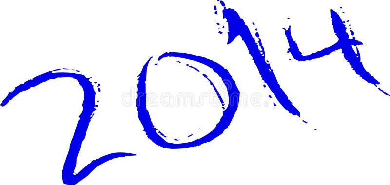 Year 2014 sign stock vector. Illustration of isolated - 33182965