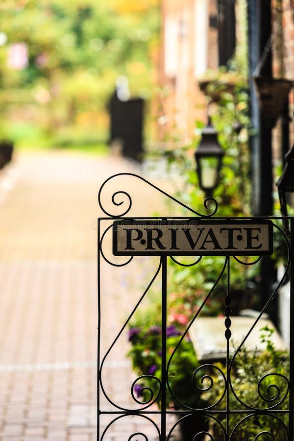 Sign indicating privacy stock image. Image of protect - 52116491