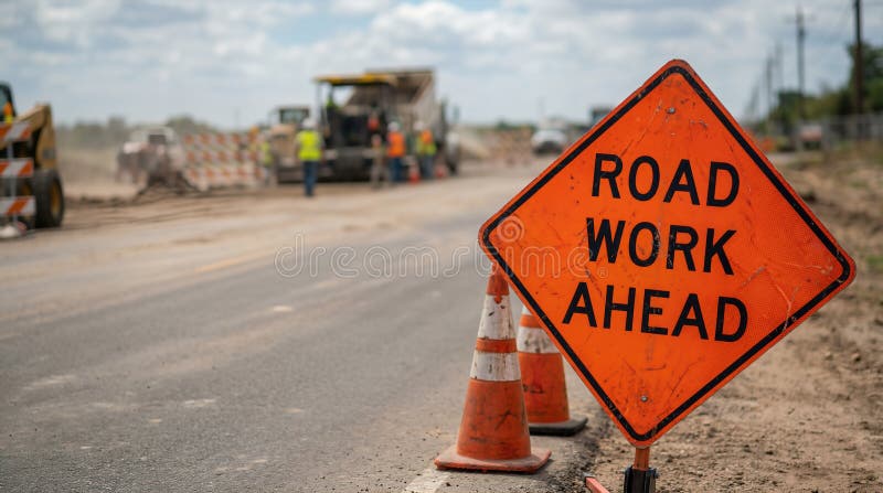 134 Construction Workers Ahead Sign Stock Photos - Free & Royalty-Free ...