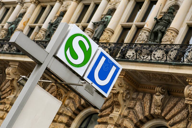 Sign Indicating Train Subway Hamburg Germany Stock Photos - Free ...
