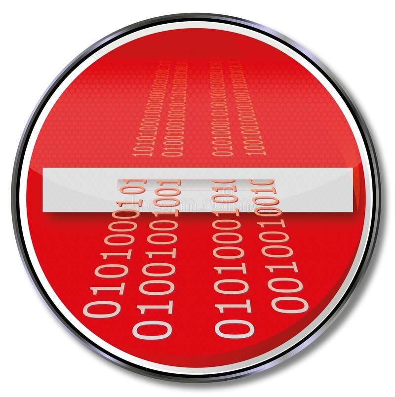 Sign Information in only One Direction Stock Vector - Illustration of ...