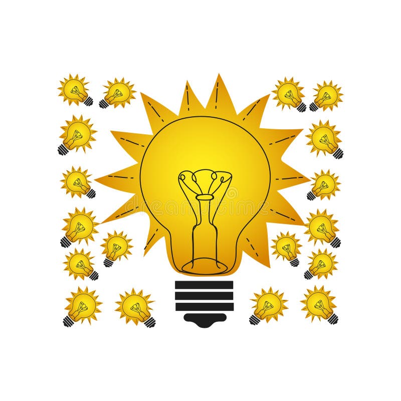 Innovative Idea Launching Concept Background with Light Bulb Sign ...
