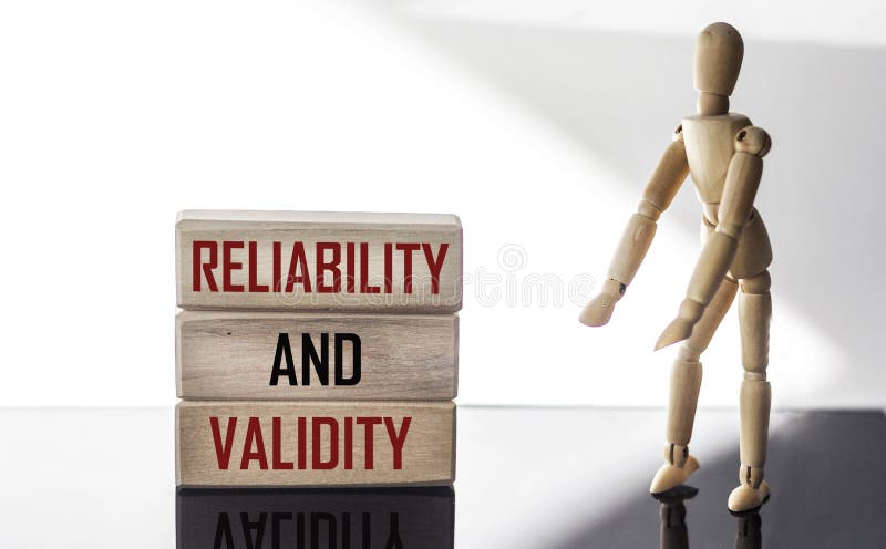 Sign with the Inscription Reliability and Validity on Wooden Blocks and ...