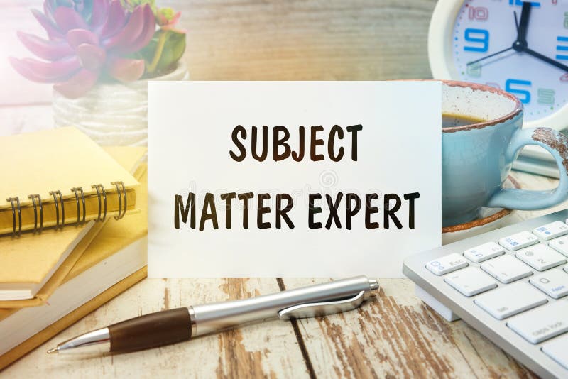 SME, Subject Matter Expert Symbol. Concept Words SME, Subject Matter ...