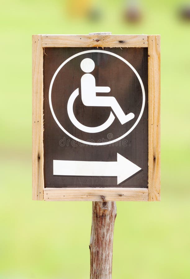 Sign for Invalid Person Entry Stock Image - Image of injury ...