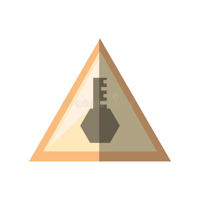 Security triangle stock vector. Illustration of security - 20302874