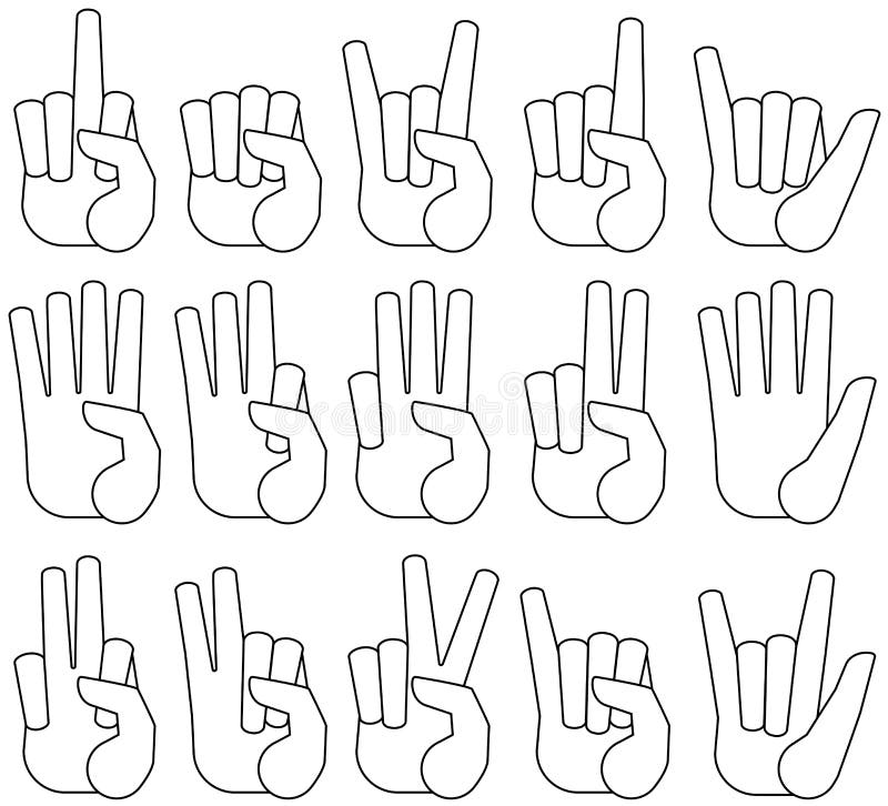 American Sign Language stock illustration. Illustration of concept - 592563