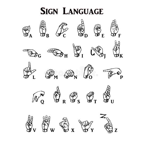 Sign Language Stock Illustrations – 143,821 Sign Language Stock ...
