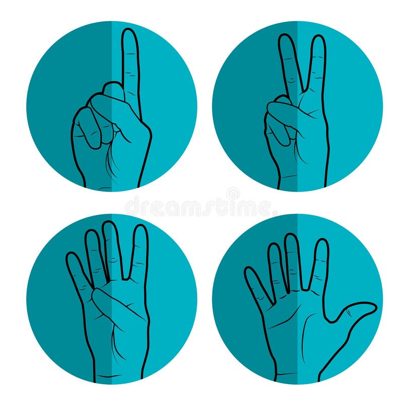 Sign language design stock illustration. Illustration of fingers - 66999774
