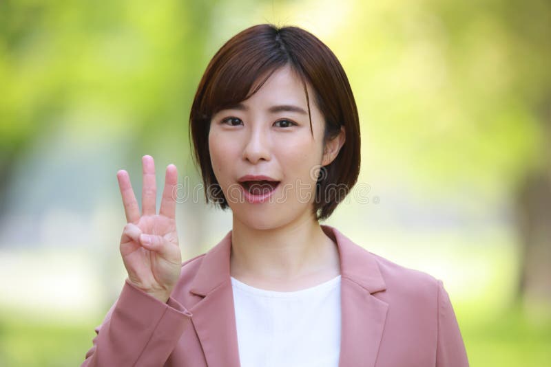 Sign Language Finger Character "wa" Stock Image - Image of girl ...