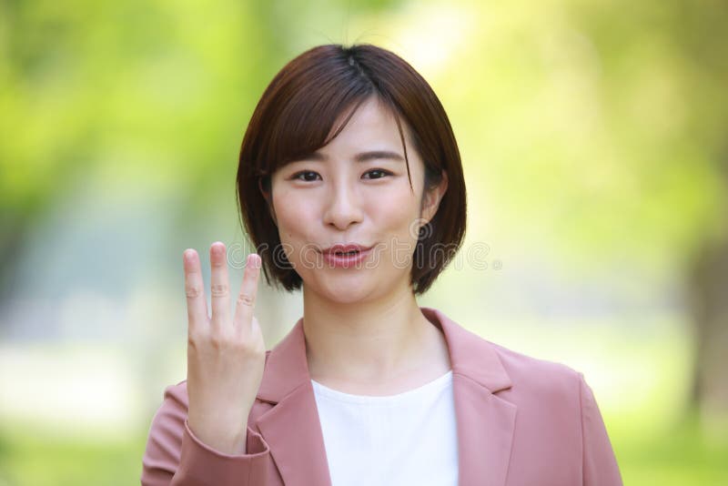 Sign Language Finger Character "yu" Stock Image - Image of hairstyle ...