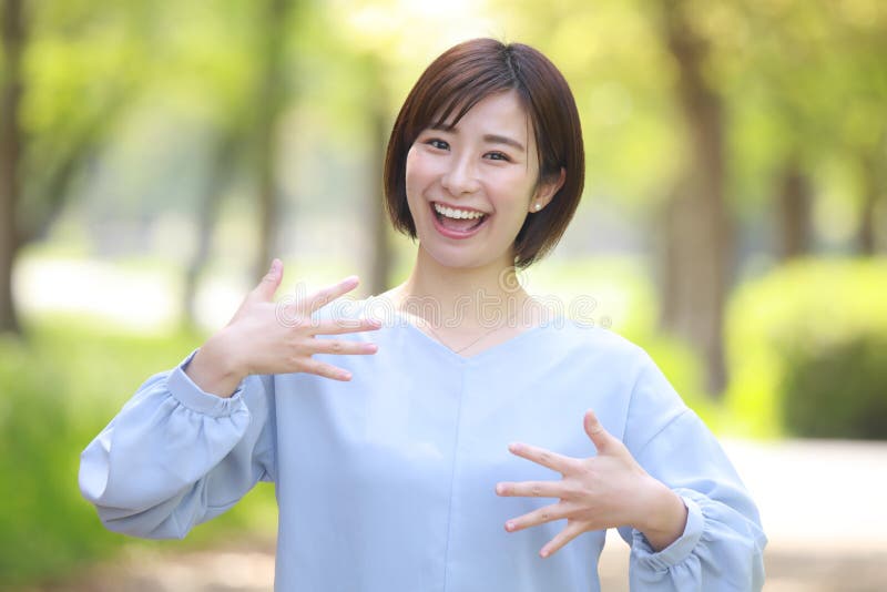 Sign Language "fun" "happy" Stock Photo - Image of ceremony, spring ...