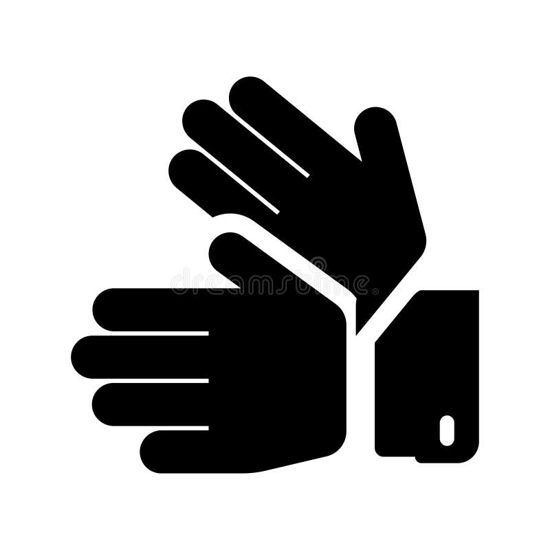 Sign Language Hand Icon stock vector. Illustration of speak - 201218098