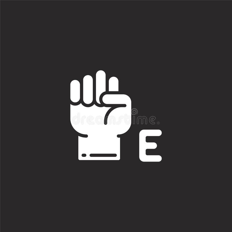 Sign Language Icon. Filled Sign Language Icon for Website Design and ...