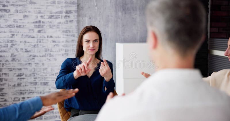 Sign Language Learning stock photo. Image of people - 267086860