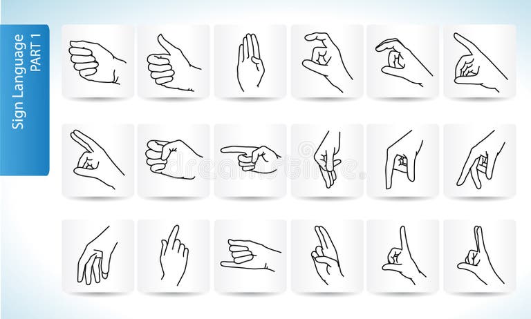 Sign Language Art Stock Illustrations – 34,894 Sign Language Art Stock ...