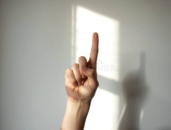 Sign Language - Wait a Minute Stock Image - Image of concept, represent ...