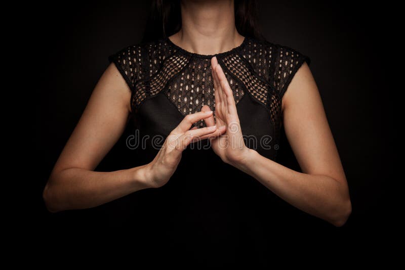 Jesus Sign Language for the Deaf Stock Photo - Image of gesturing ...