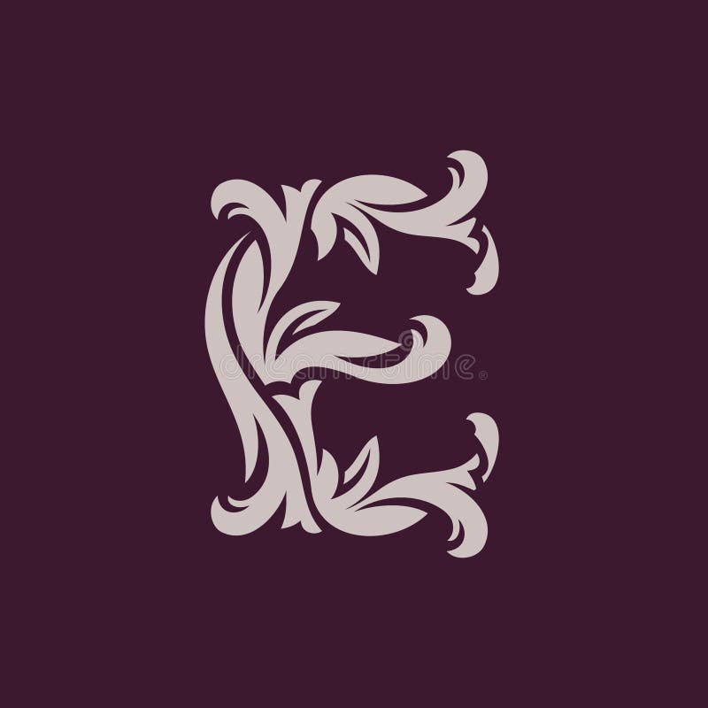 Sign the letter E stock vector. Illustration of curve - 112103012