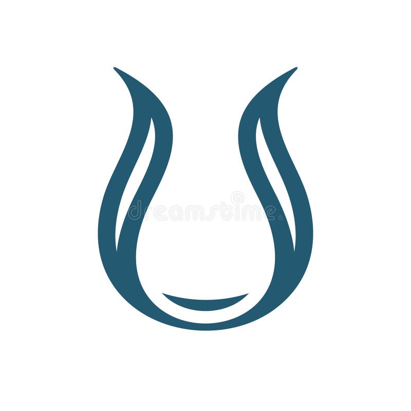 Sign the letter U stock vector. Illustration of abstract - 112258498