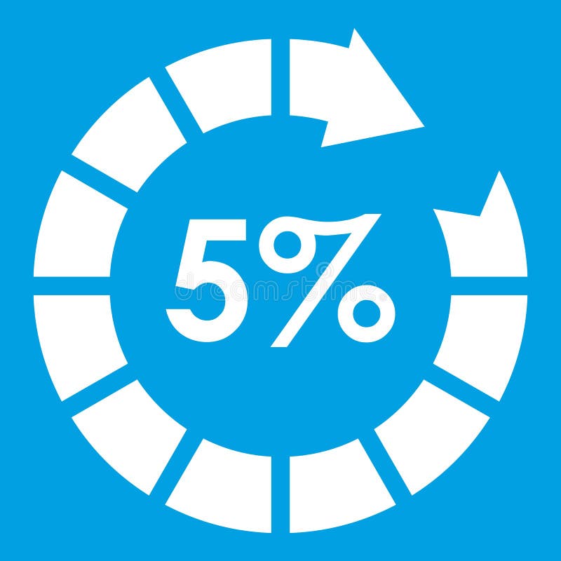 Sign 5 load icon white stock vector. Illustration of mobility - 96491563